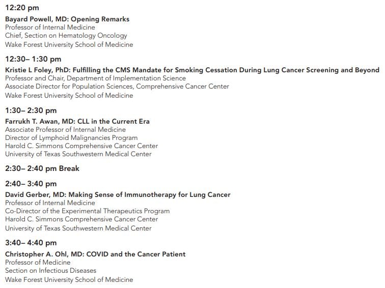 SAVE THE DATE: Charles L. Spurr Piedmont Oncology Symposium