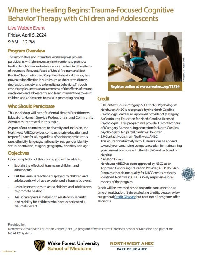 Where Healing Begins: Trauma-Focused Cognitive Behavior Therapy for ...