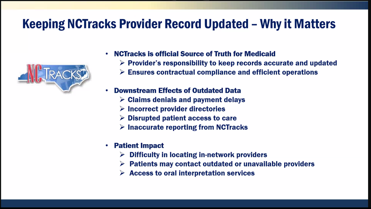 The Scoop on NCTracks!