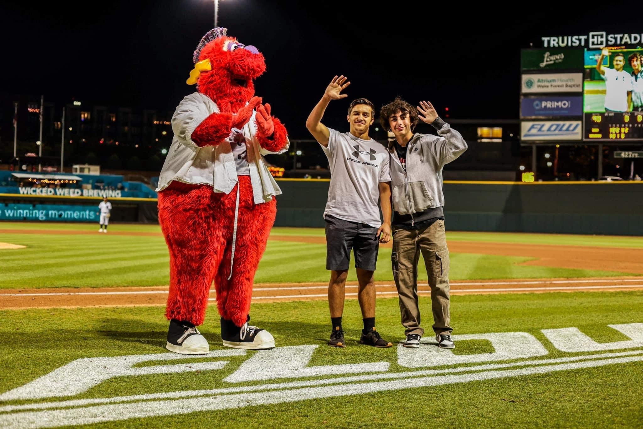 Full Circle Moment for Camp Med at the Winston-Salem Dash First Pitch