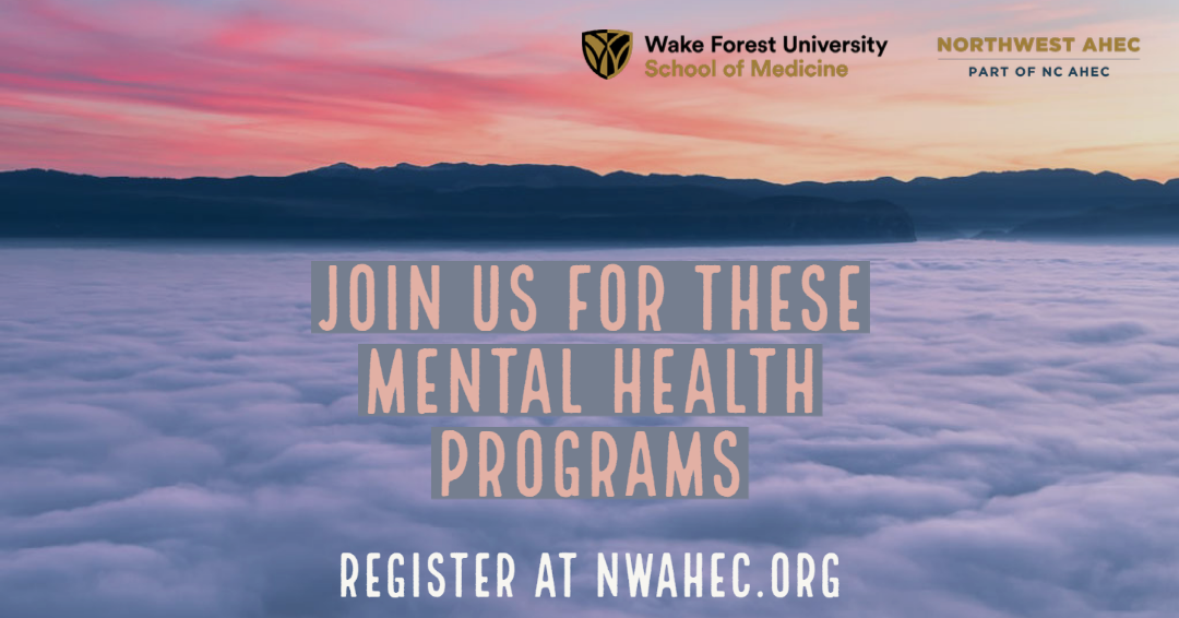 You Don't Want To Miss These Upcoming Behavorial Health Programs